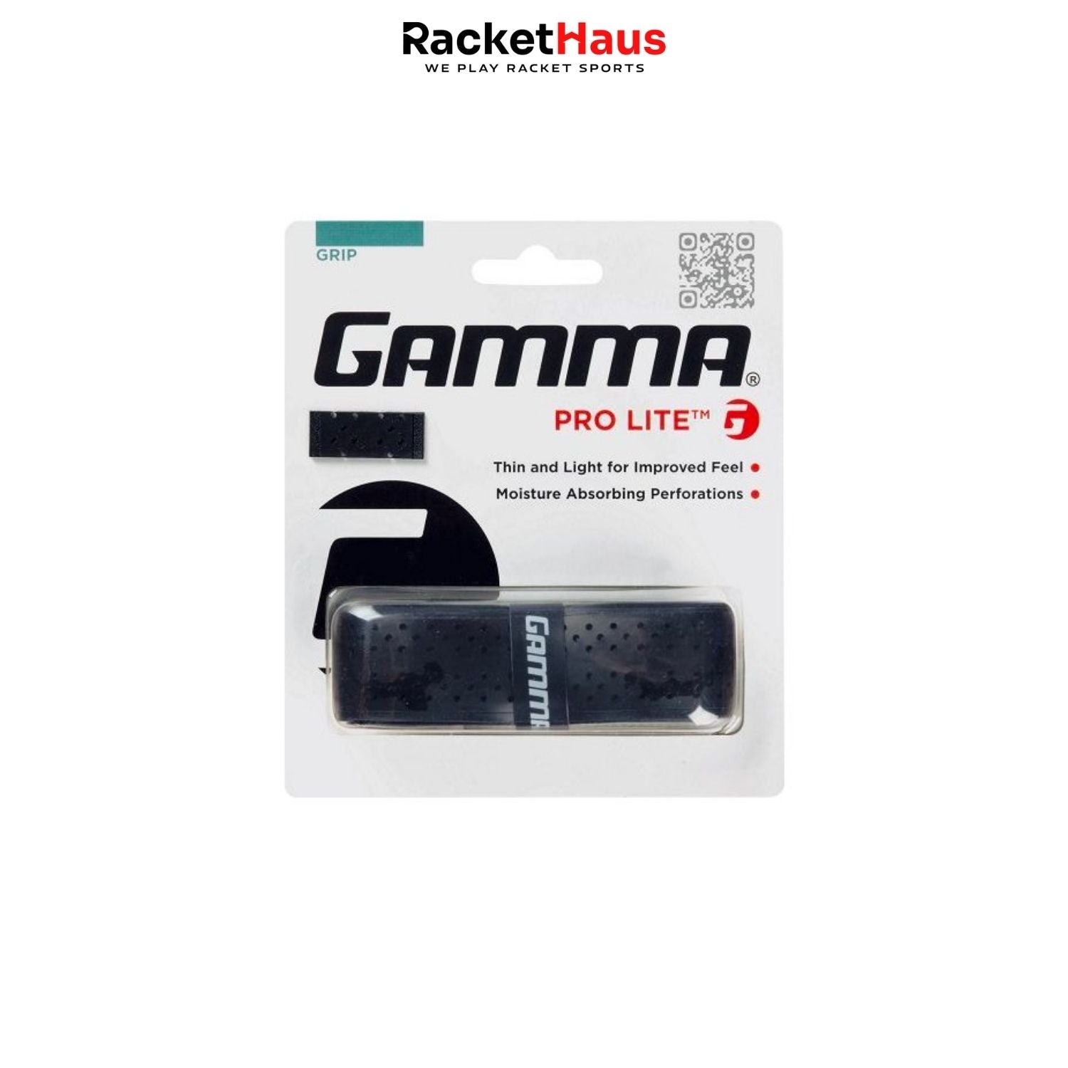 Gamma Pro Lite Replacement Grip Black – RacketHaus